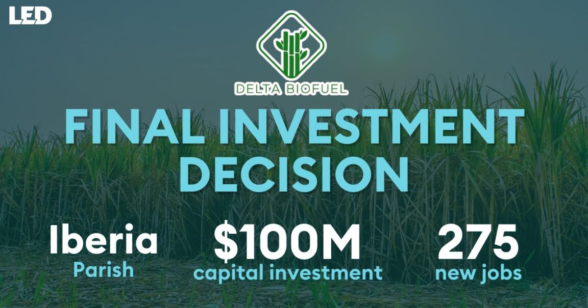 Delta Biofuel Announces $100 Million Final Investment Decision for ...